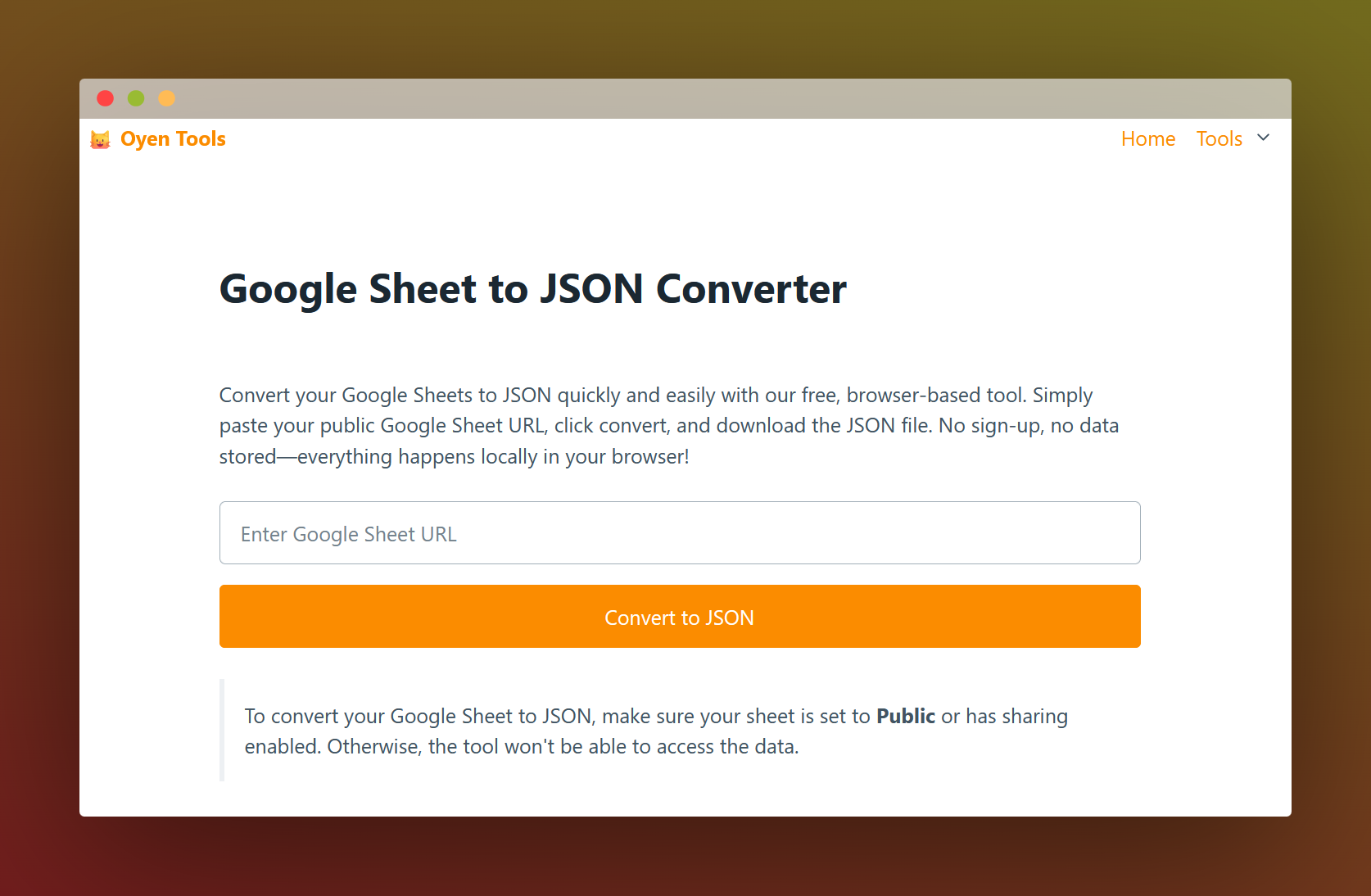 Google Sheet To JSON Converter Export Sheets To JSON Instantly